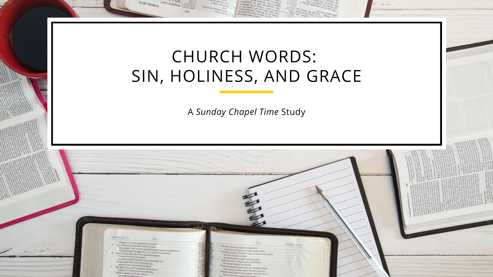 Church Words: What is sin, holiness, and grace? - Salty Gaijin